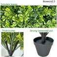 Poetree Artificial 24" Small Boxwood Tree, Faux Potted Topiary Plant ...