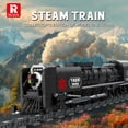 SEEMEY Steam Train Building Block Set 66801, Collectible Steam ...
