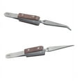 Cross Lock Tweezers Fiber Grip Tweezers Self Closing 4-1/2" Bent ...