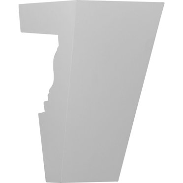 5"W x 108"H x 2"P Raised Panel PVC Pilaster w/Decorative Capital & Base ...