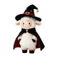 Anvora Halloween Witch Lamb Plush Doll Toy 9 Inch, Soft Cute Wizard ...