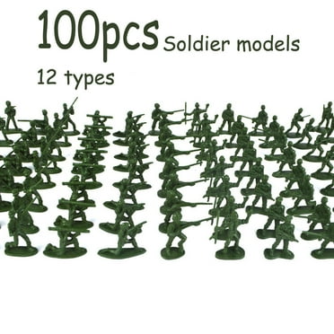 8 Piece Assorted 4" Army Men Set Large Soldiers Figures - Walmart.com