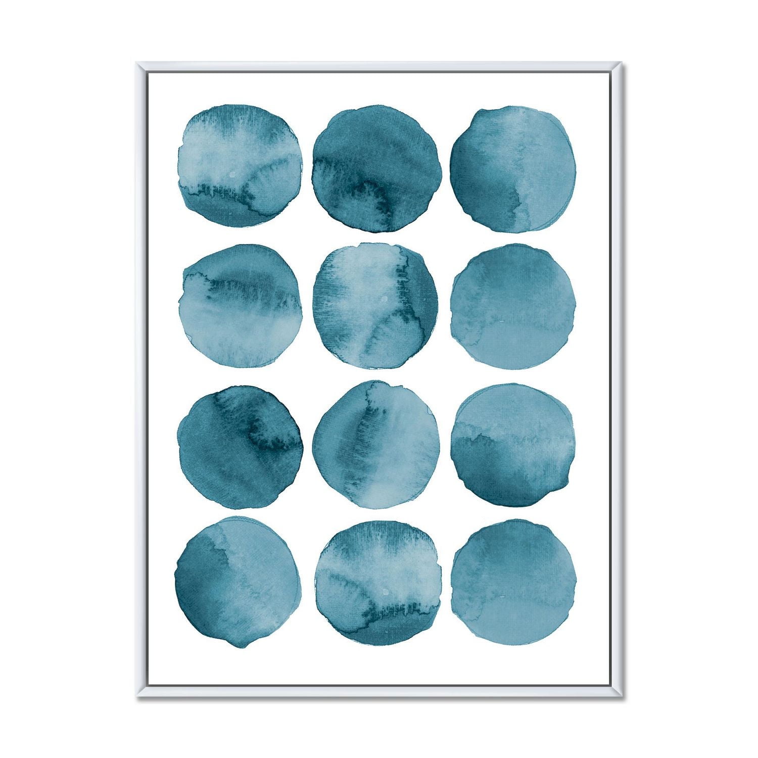 Click here for Designart Aquamarine Circles Blue Geometric Elemen... prices
