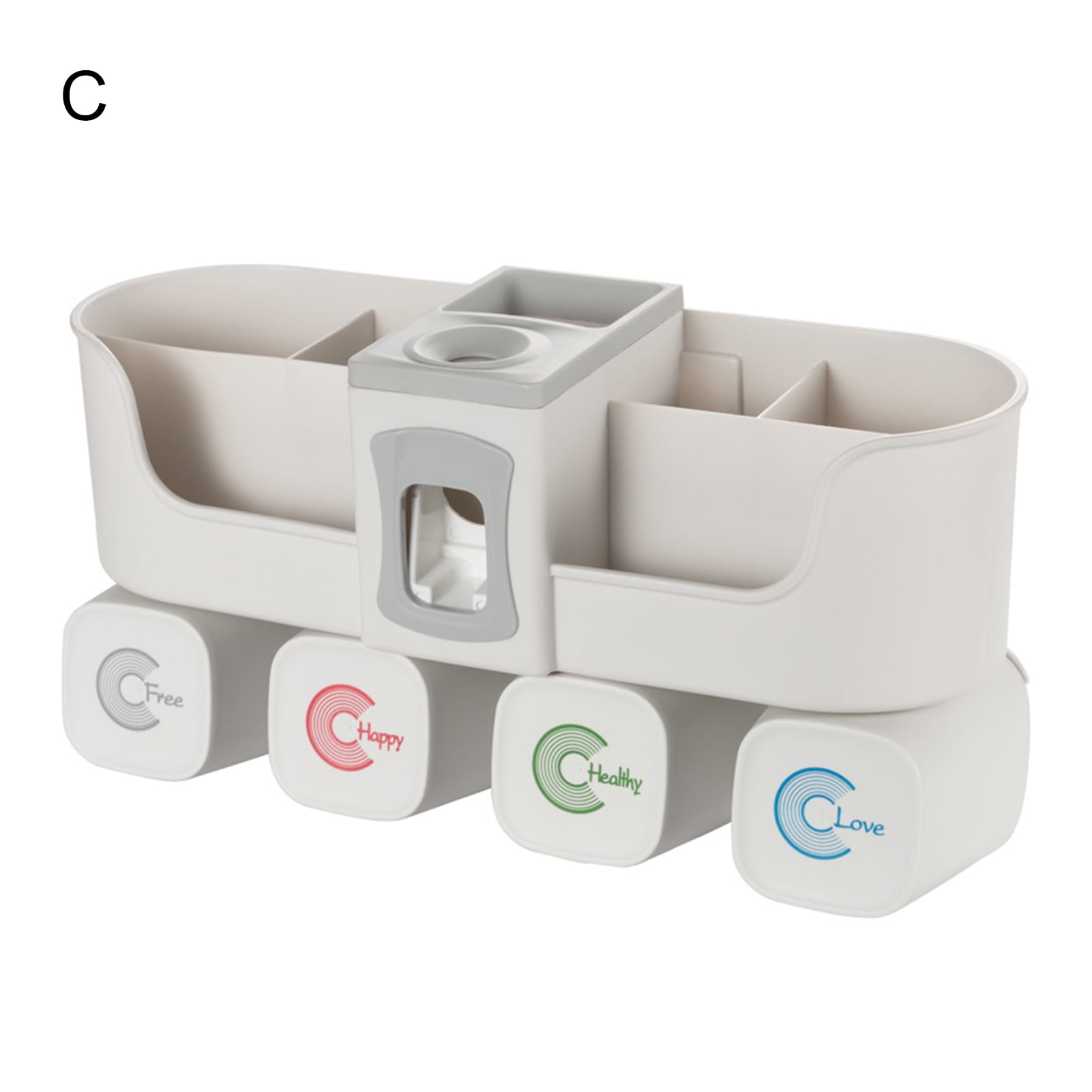 FaLX Wall Mounted Plastic Toothbrush Holder - Practical Punch-free ...