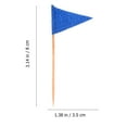 60pcs Cupcake Toppers Flags Mini Small Triangle Flags Toothpick Sticks ...
