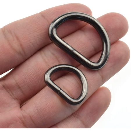 Extra Thick Welded Strong 2 Size D Shape Rings D Ring Metal Heavy Duty ...