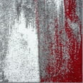 Luxe Weavers Abstract Brushstrokes Area Rug Red 8x10, Soft Accent ...