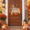 Fall Door Hanger Sweater Weather Pumpkin Coffee Front Entry Welcome ...