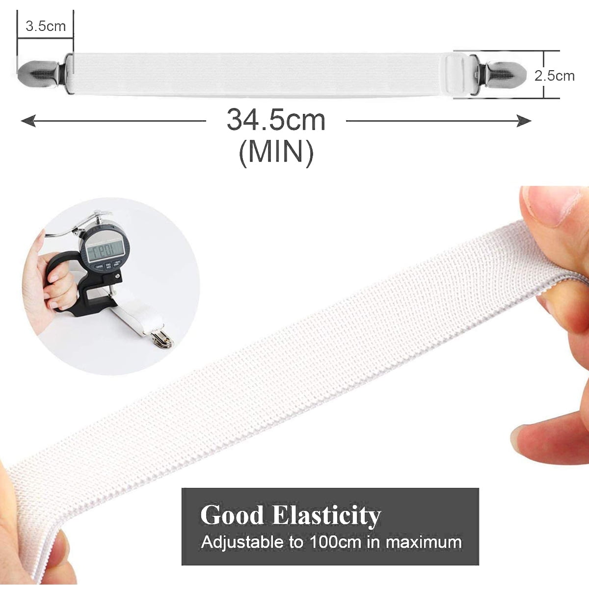 Click here for Askmiss 8 Pieces Bed Sheet Clips Straps Sheet Corn... prices