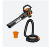 WORX WG509 Lightweight Leaf Yard Vacuum Mulcher Combo with Impellar Bag ...