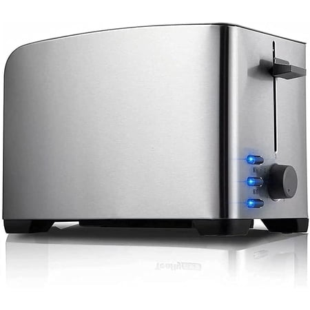 Stainless Steel Toaster 2 Slice,Multifunction 750W Breakfast Toast ...