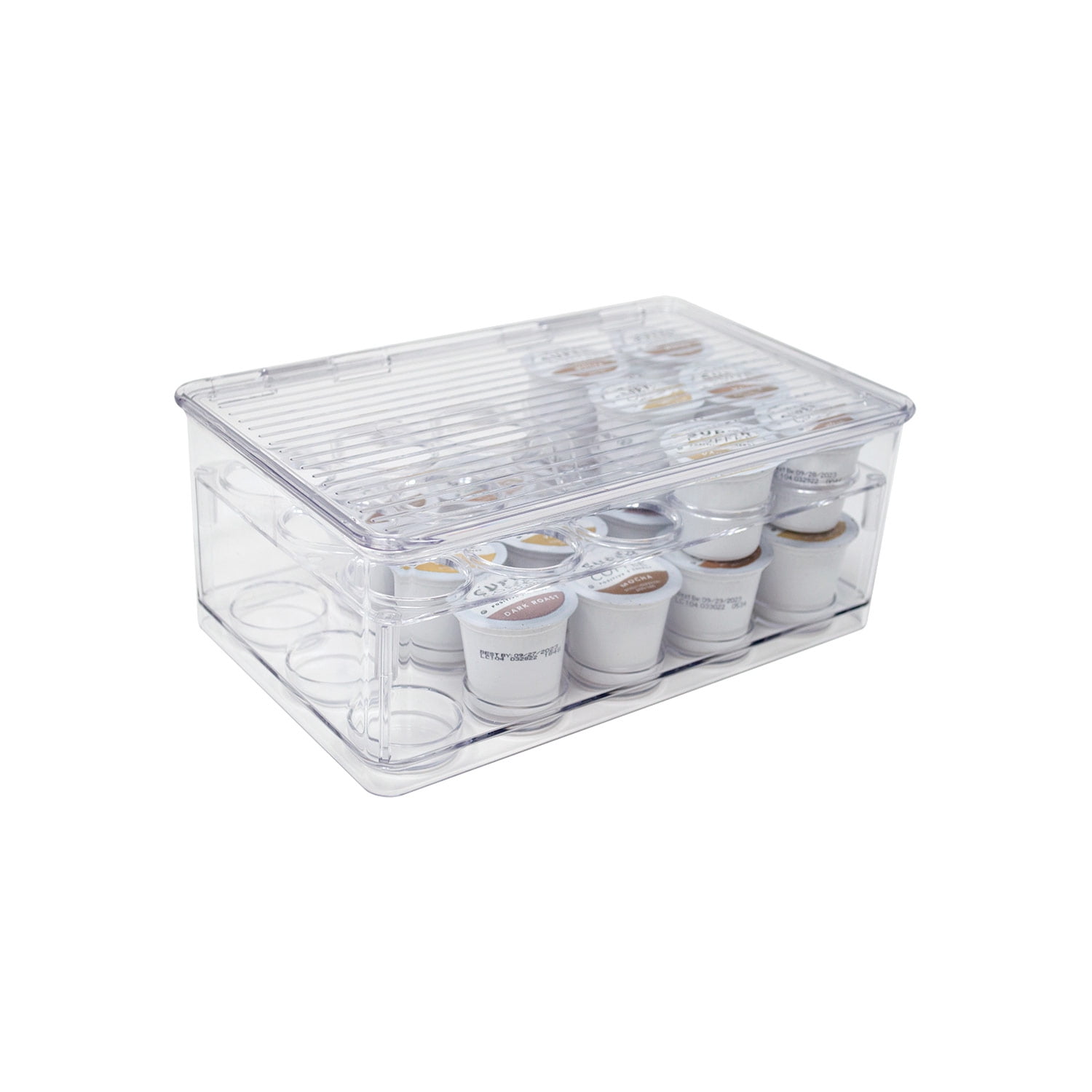 PREMIUS 2 Tier Coffee K-Cup Plastic Holder, Clear, Holds 29 Pods ...