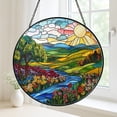 Peaceful River Scene Stained Glass Suncatcher – Window Decor2001 ...