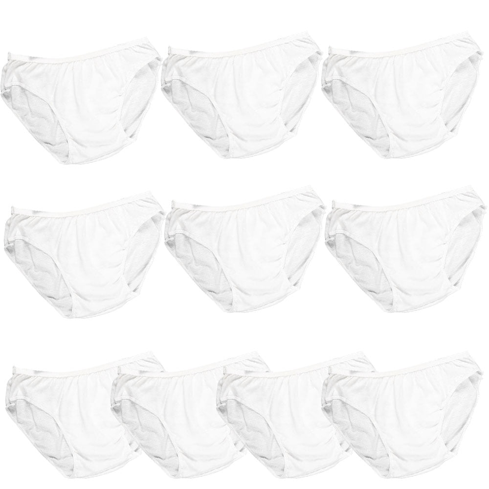 10 piezas de ropa interior desechable de algodón, desechable y portátil ...