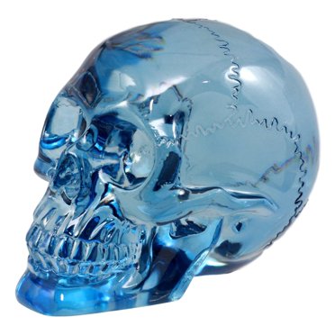 Ebros Pirate Cave Tomb Treasure Purple Translucent Skull Figurine ...