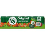 V8 Original 100% Veg Based Tomato Vegetable Juice, 11.5 fl oz Can (Pack ...