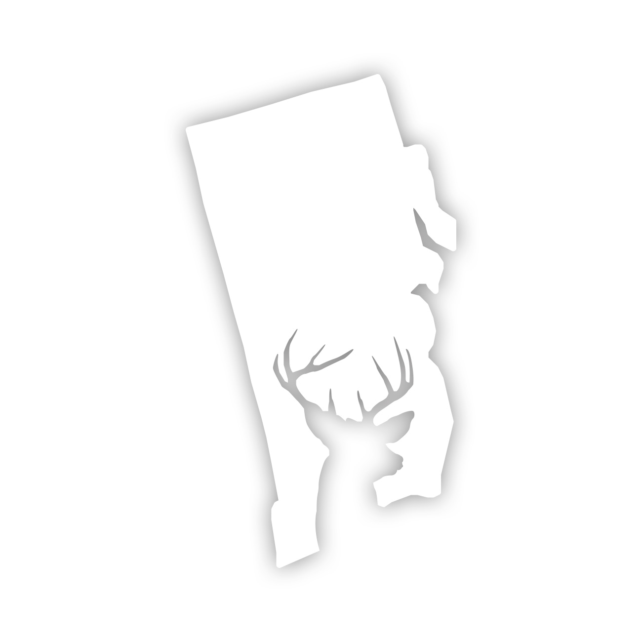 Rhode Island Deer State Sticker Decal Die Cut - Self Adhesive Vinyl ...