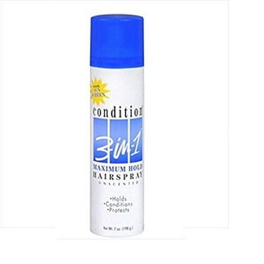 CONDITION 3-In-1 Maximum Hold Hairspray, Unscented 7 oz - Walmart.com