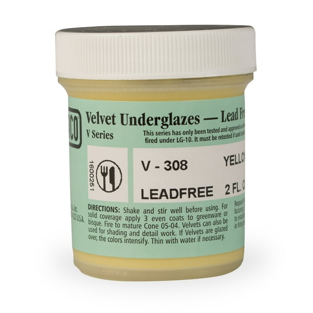 Amaco Velvet Underglaze, 2 oz., Yellow - Walmart.com