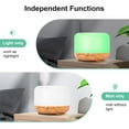 ZASTEVEOLGA Essential Oil Diffuser 500ml with Remote, 7 LED Colors ...