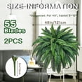 Artificial Fern 2 Set 48inch Large Ferns For Outdoors Faux Plant With ...
