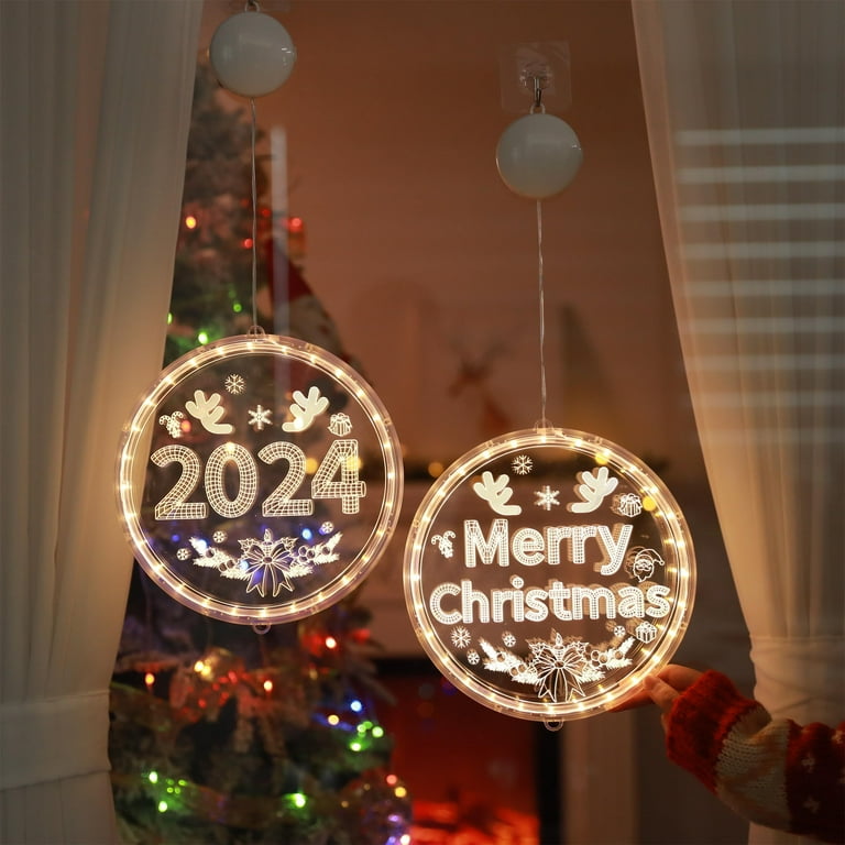 Christmas Lights On Windows Quntis 9 Stars Warm White Xmas Lights For