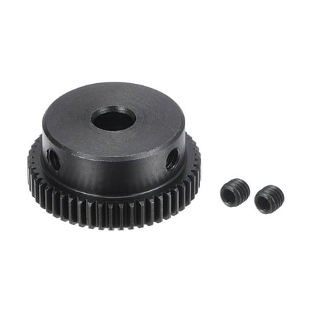 Uxcell 6mm Aperture 52T Mod 0.5 45# Steel Hardened Spur Diff ...