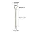 Uxcell Split Cotter Pin, 4mm x 45mm Stainless Steel Clip Fastener ...
