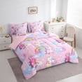 Aikeke Magical Horse Queen Bedding 7pcs, Princess Castle Rainbow ...
