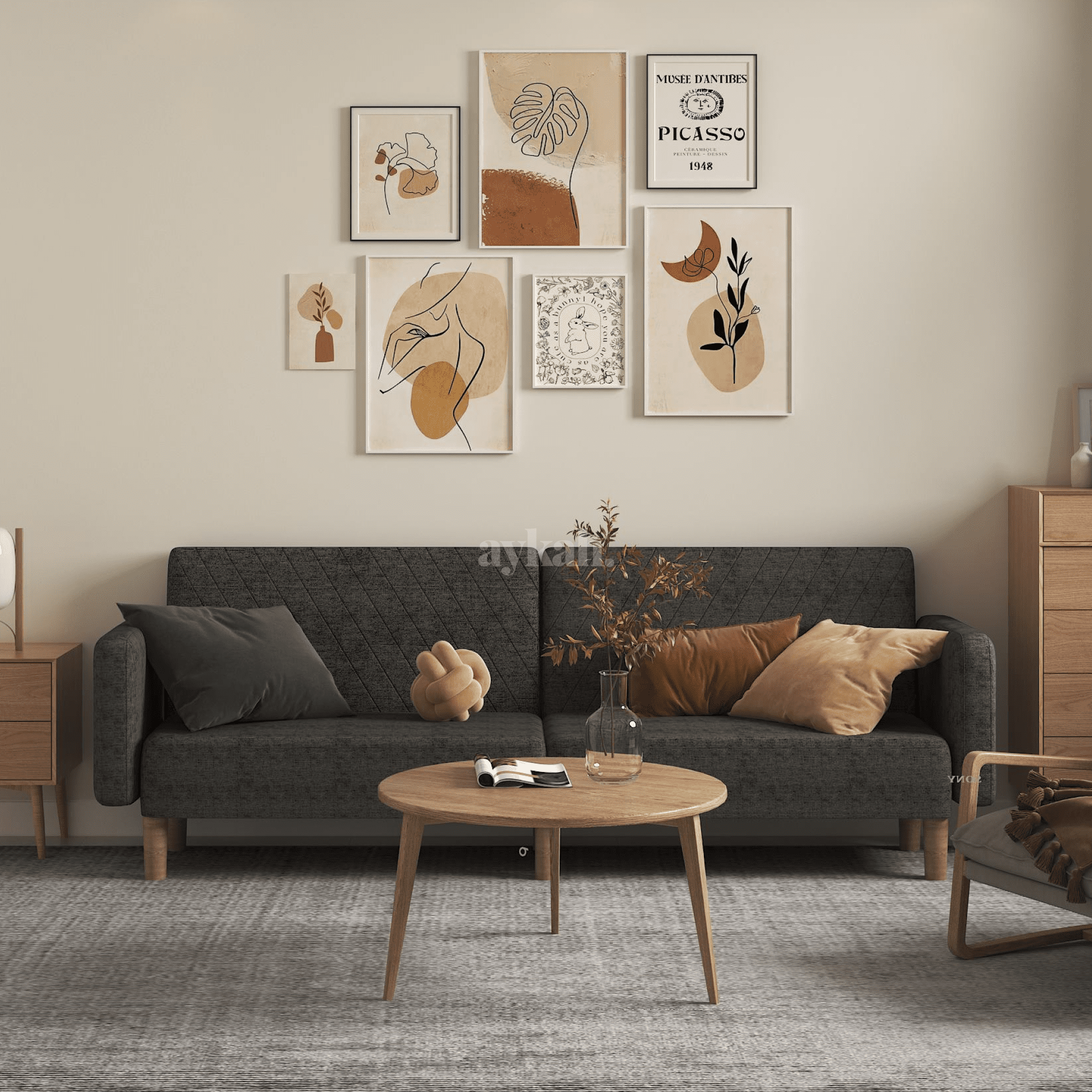 Celeste Sofa Bed Couch, Modern Convertible Couch Sofa used as Sleeper ...