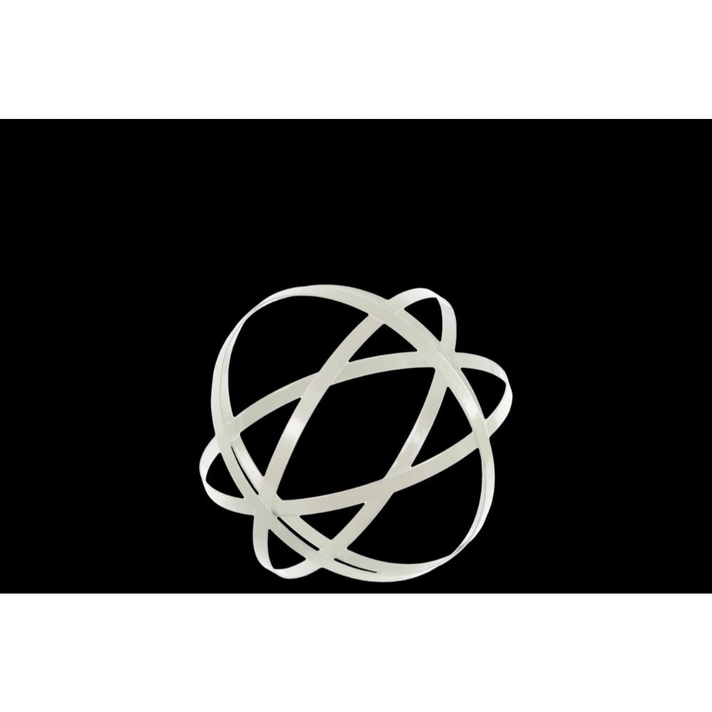 Metal Orb Sphere Design Decor (4 Circles) - White - Walmart.com