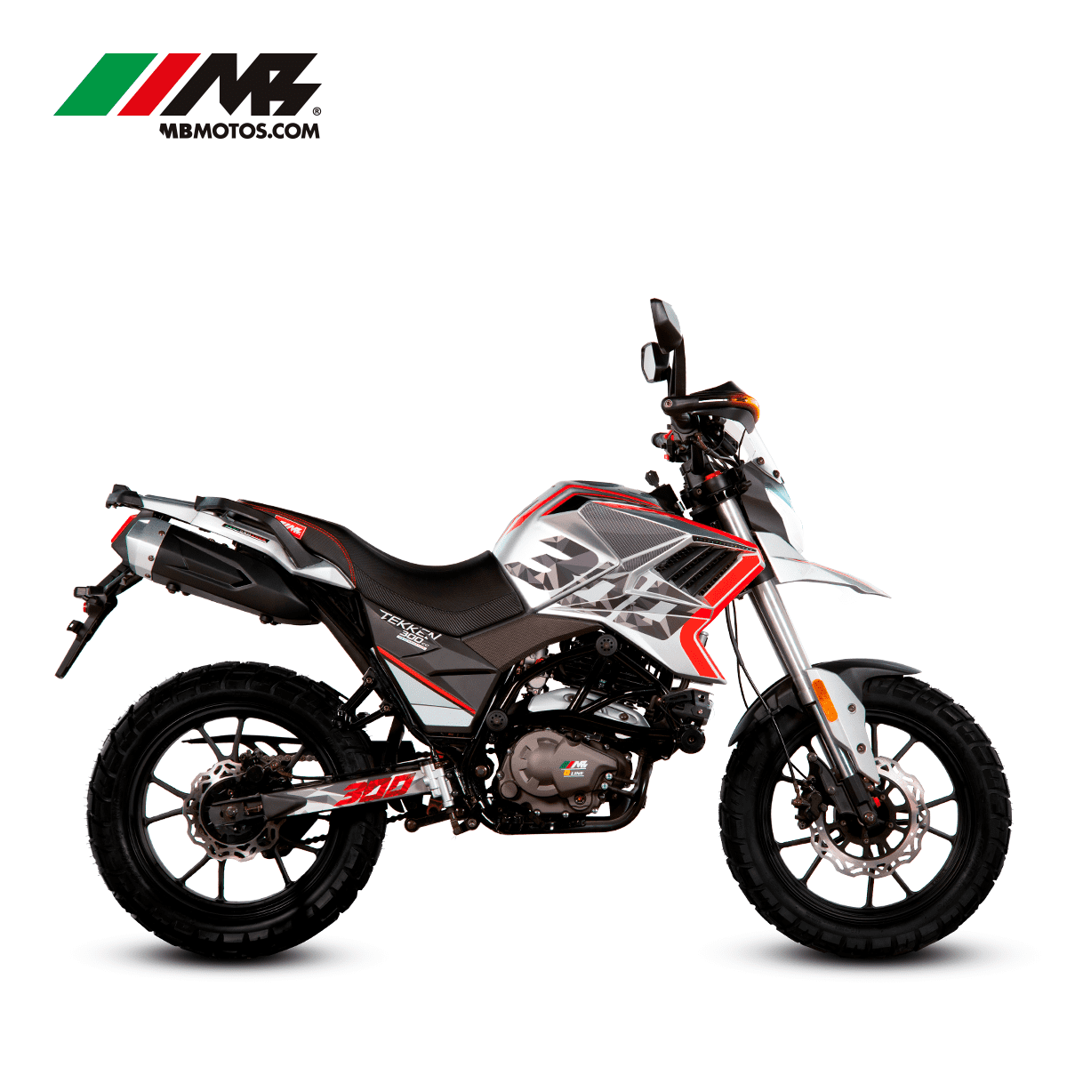 Motocicleta Doble Propósito MB Motos Tekken 300cc Rojo 2026 | Walmart ...