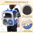 Uxcell Pets Portable Travel Backpack Carrier with Handle and Four ...