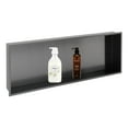 Logmey 37x13 Inch Stainless Steel Matte Black Bathroom Shower Niche ...