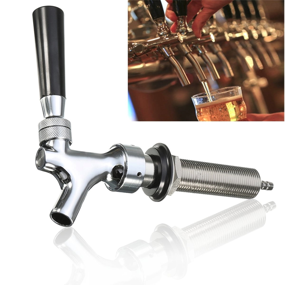 4.5'' Shank Homebrew Making Tap Thread Draft Beer Faucet Brass Valve ...