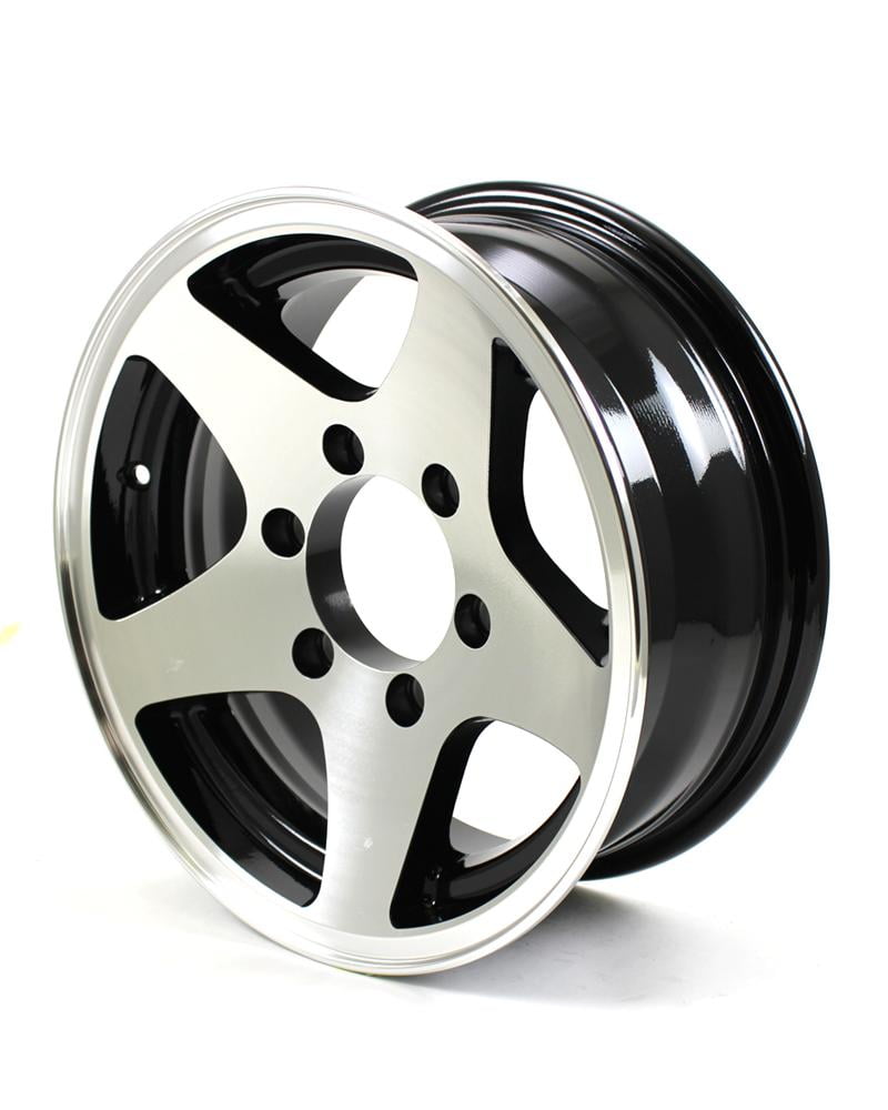 15X6 6-Lug on 5.5" Aluminum 5-Star Trailer Wheel - 456655B - Walmart.com
