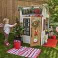 KidKraft Modern Outdoor Wooden Playhouse with Picnic Table, Mailbox and ...