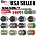 6in Paper 600-10000 Grit Sanding Dry Sandpaper Discs Hook Loop Orbital ...