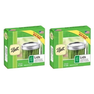 Ball Regular Mouth Mason Jar Lids, 4-Packs 12-Lids Each (48 Total ...