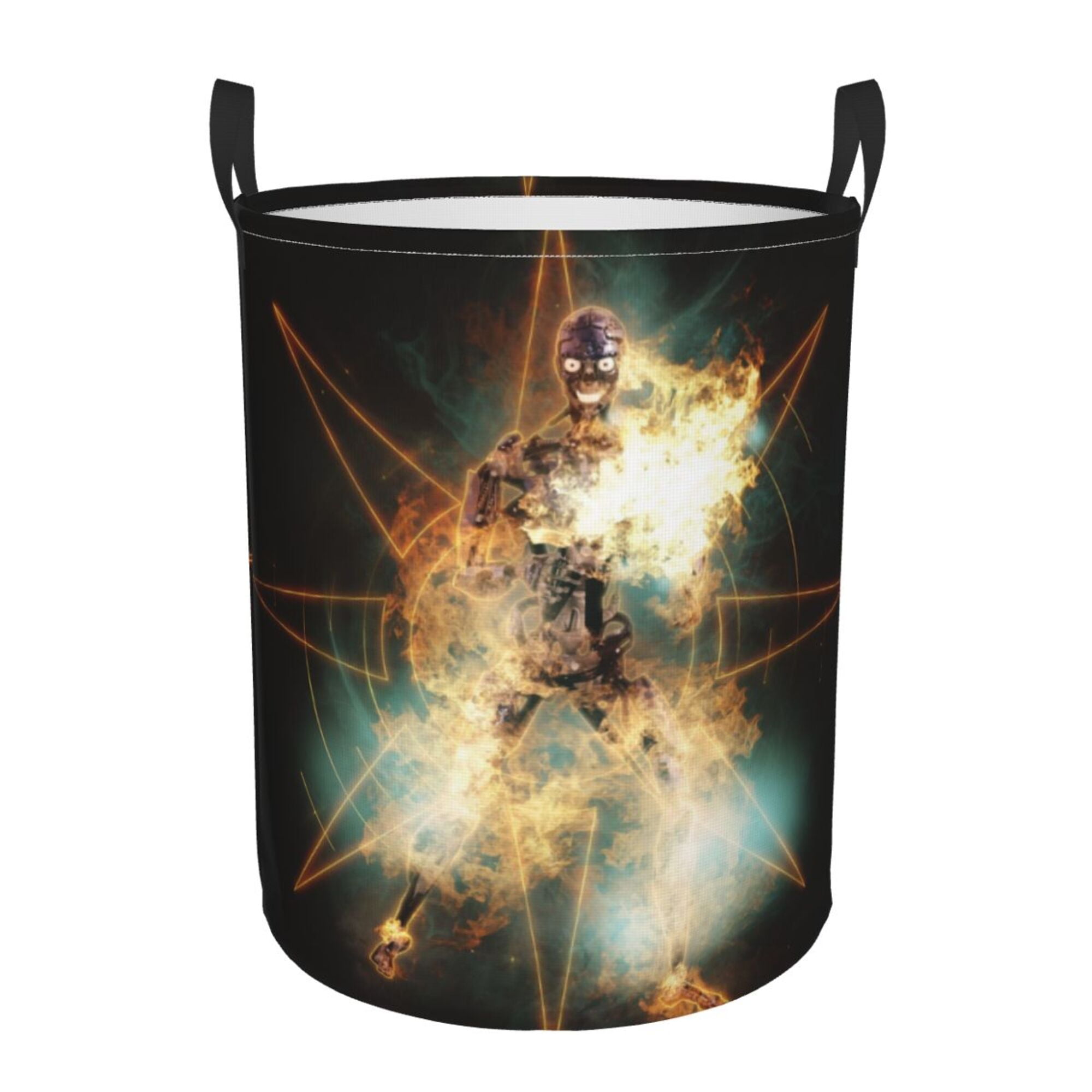 ZICANCN Robot Cyborg Science Laundry Basket Organizer - Dirty Clothes ...