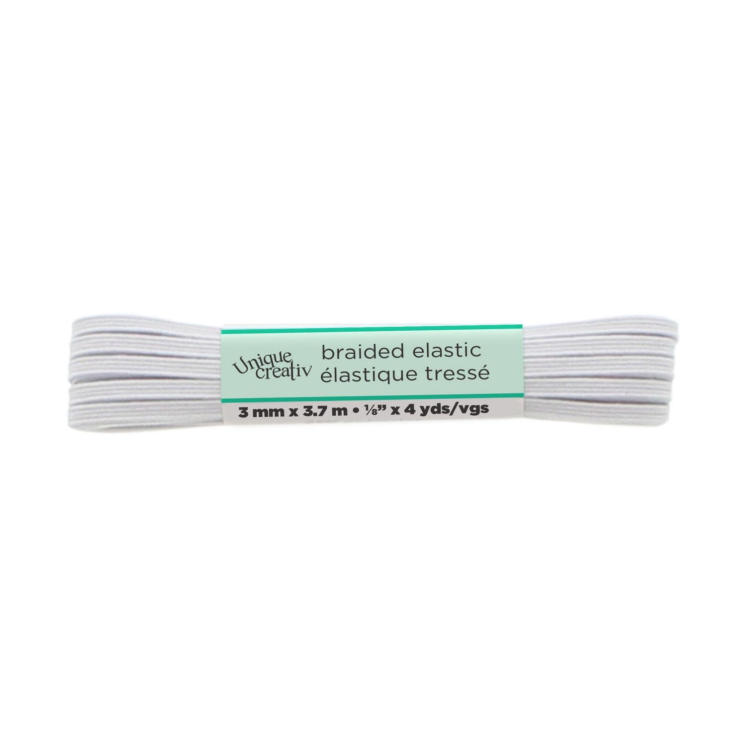 Click here for Unique Creativ White Braided Elastic 3mm X 3.7m prices