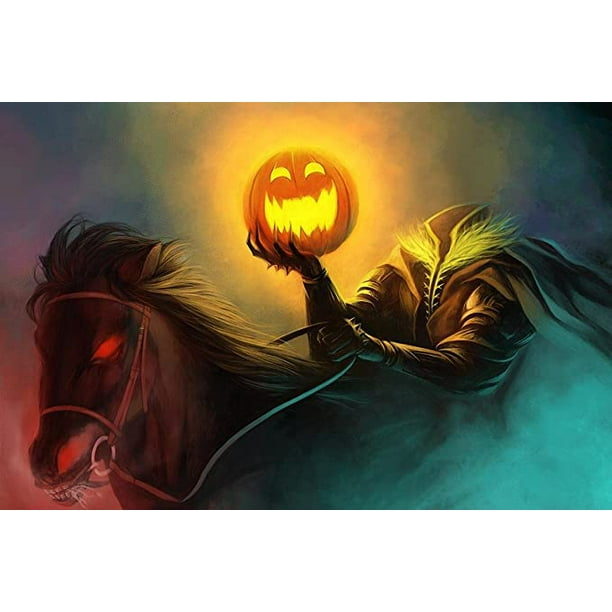 Iconic Arts Laminated 26x17 Poster: Halloween Art - Sleepy Hollow and ...