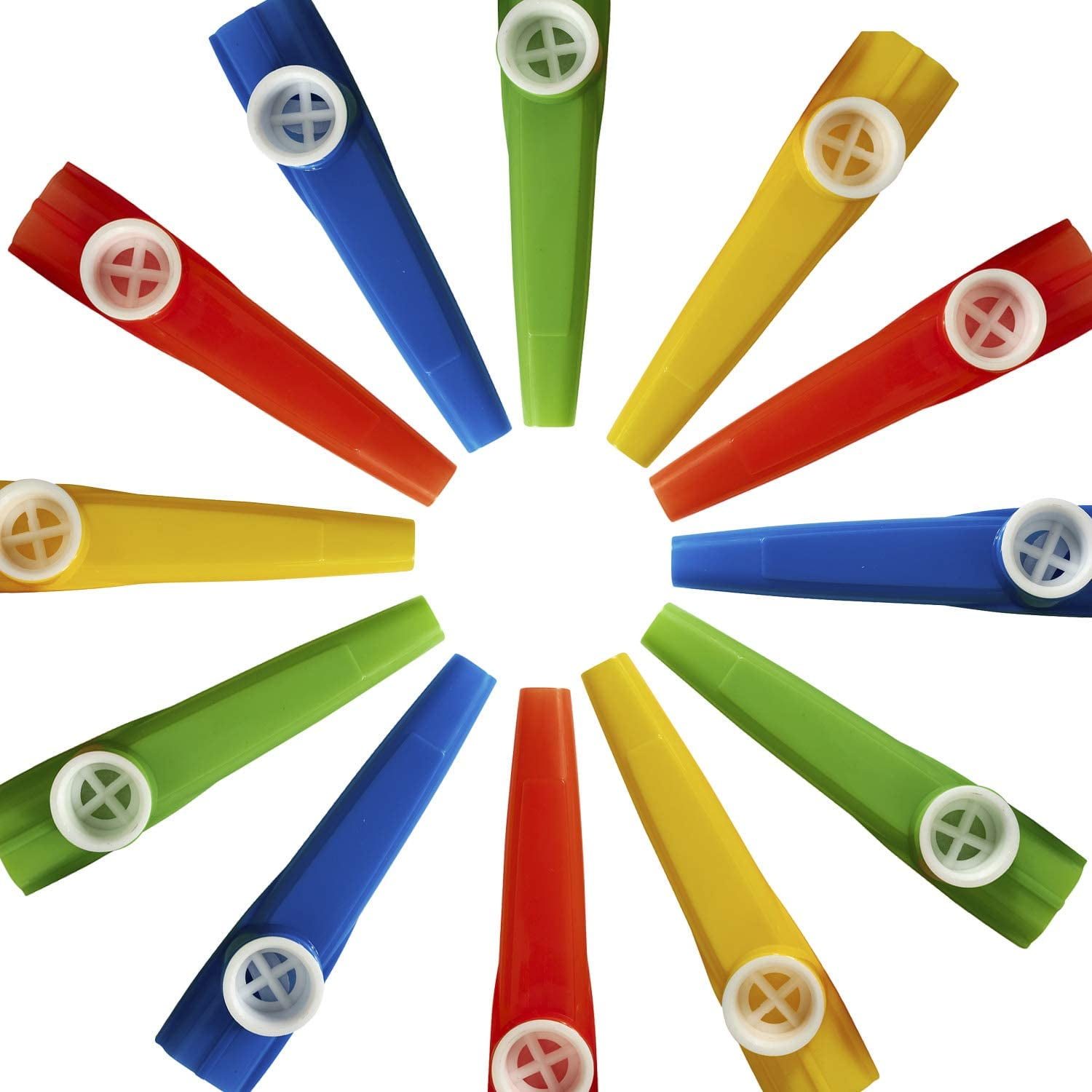 Plastic Kazoo - 12 Pack Assorted Colors - For Birthday gift, Party ...