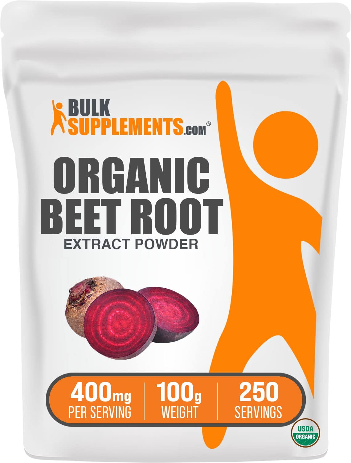 Suplemento BulkSupplements.com Extracto orgánico de raíz de remolacha ...