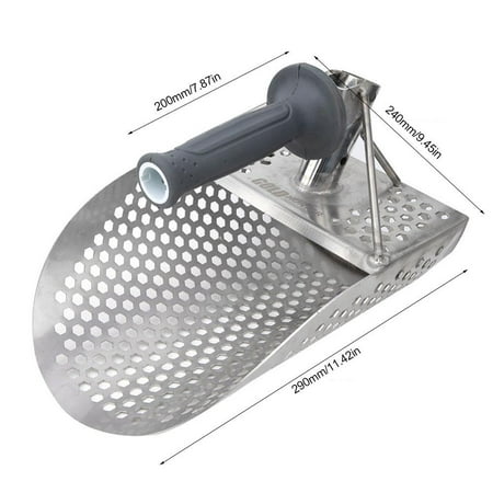 Zerodis Beach Scoop,Treasure Hunting Tool,Stainless Steel Sand Scoop ...