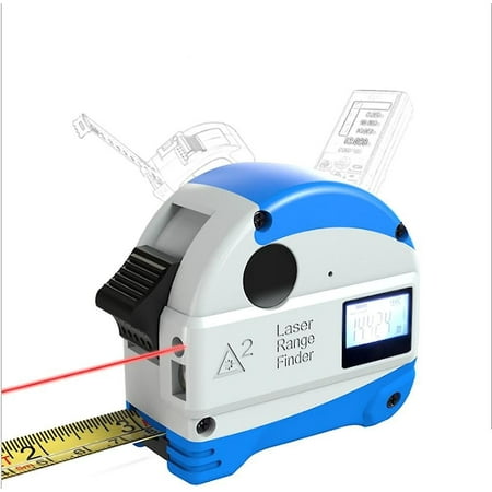 30m Laser Tape Measure 2-in-1 5m Measuring Tape Multifunctional Laser ...