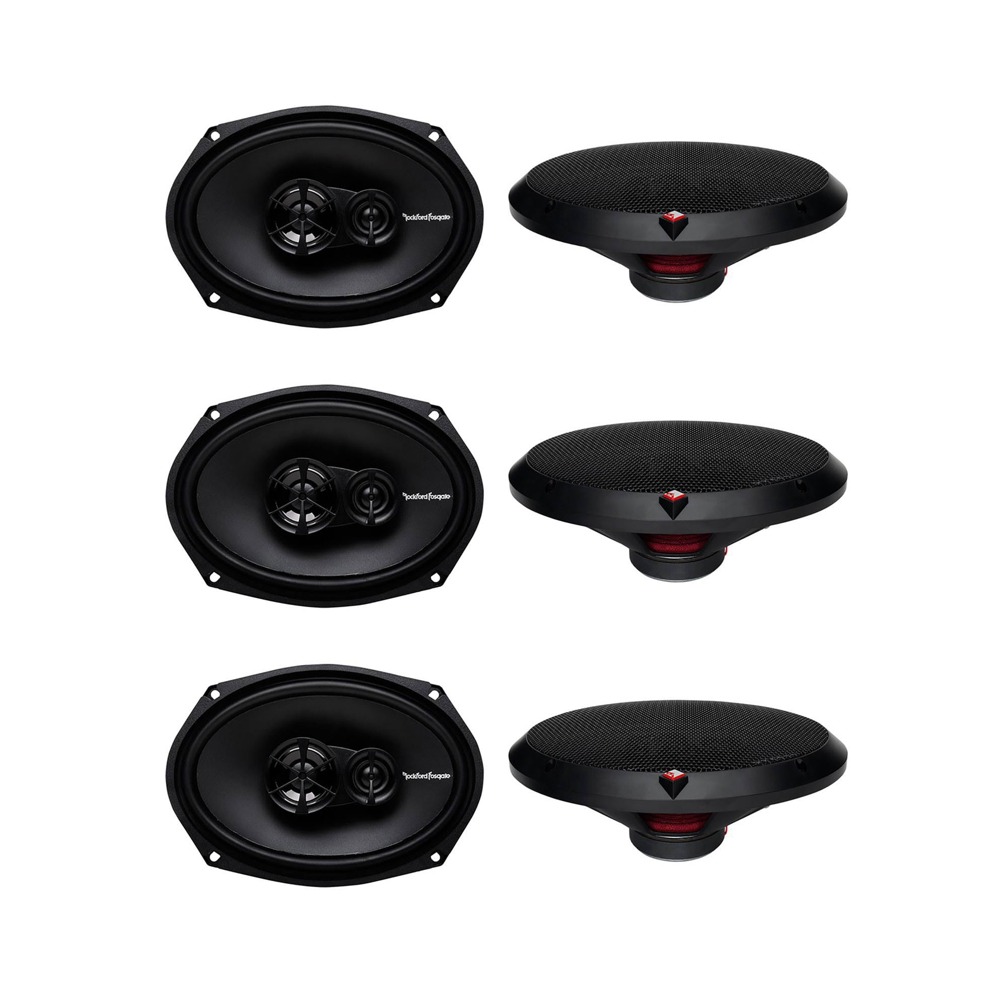 Rockford Fosgate R169X3 6x9" 130W 3 Way Car Coaxial Speakers Audio (6 ...