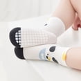 Beibi 4-pair summer thin gel mid-calf socks, cartoon animal pattern ...