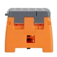 Cosco 1 Step Molded Folding Step Stool, Type 1A, Black, Orange and Gray ...