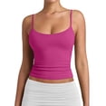 Camisole Crop Tops for Women Adjustable Spaghetti Strap Sleeveless ...